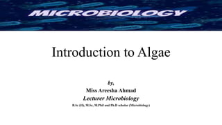 Introduction to Algae | PPTX
