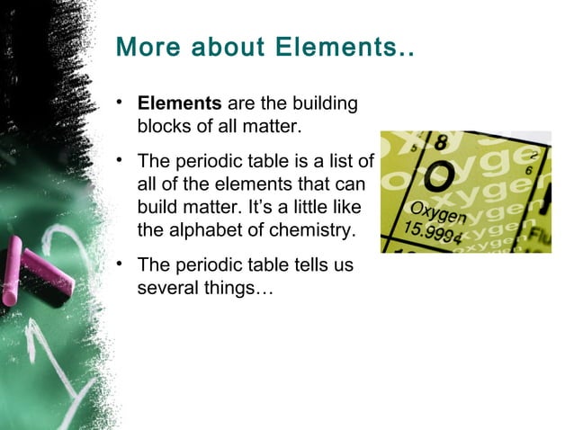 Elements and Atoms | PPT | Chemistry | Science