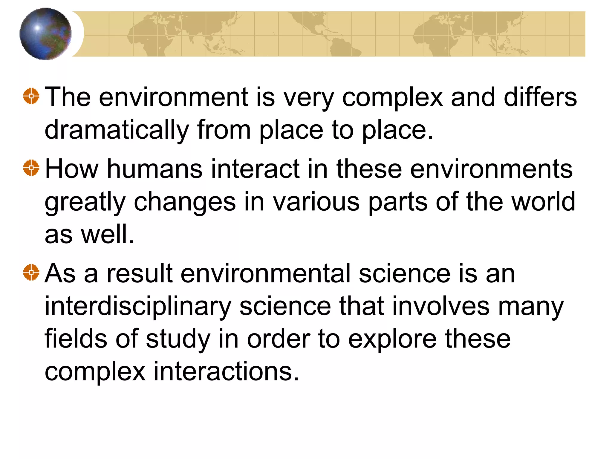 intro to environmental science | PPTX