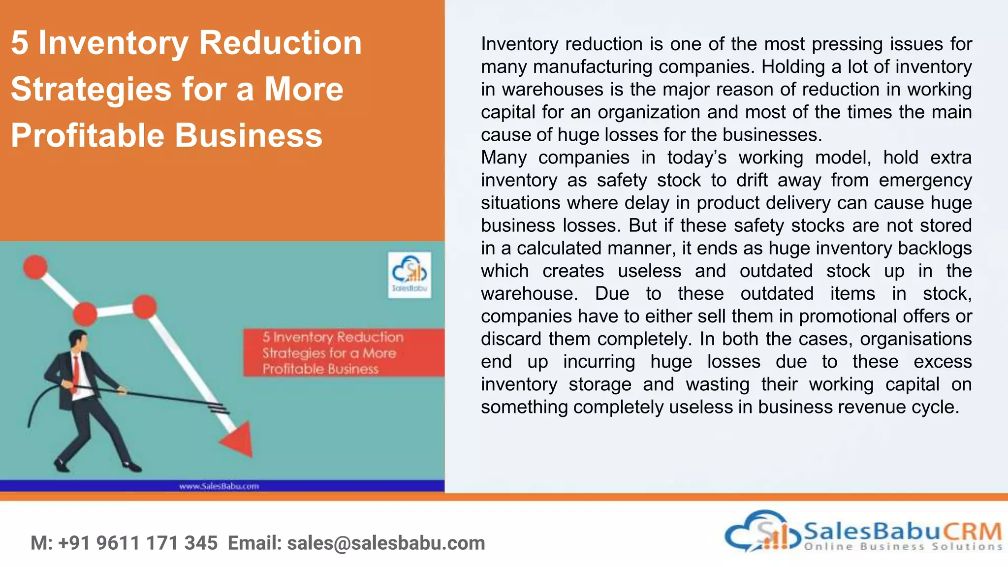 5 inventory reduction strategies for a more profitable business | PPTX