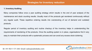 5 inventory reduction strategies for a more profitable business | PPTX