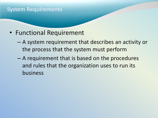 5 investigating system requirements | PPTX