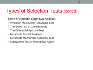 5 io employee selection | PPT | Standardized Testing | Educational ...