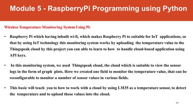 5 IOT MODULE 5 RaspberryPi Programming using Python.pdf