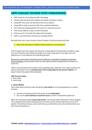 5 ip security urpf | PDF | Computer Networking | Computing