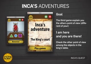 5 Presentation of mobile games for social competence - Inca Quest ...