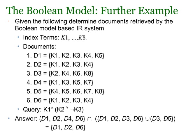 chapter 5 Information Retrieval Models.ppt | Search | Internet