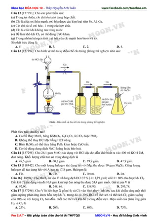 Bài tập về Clo hóa 10 chương halogen | PDF