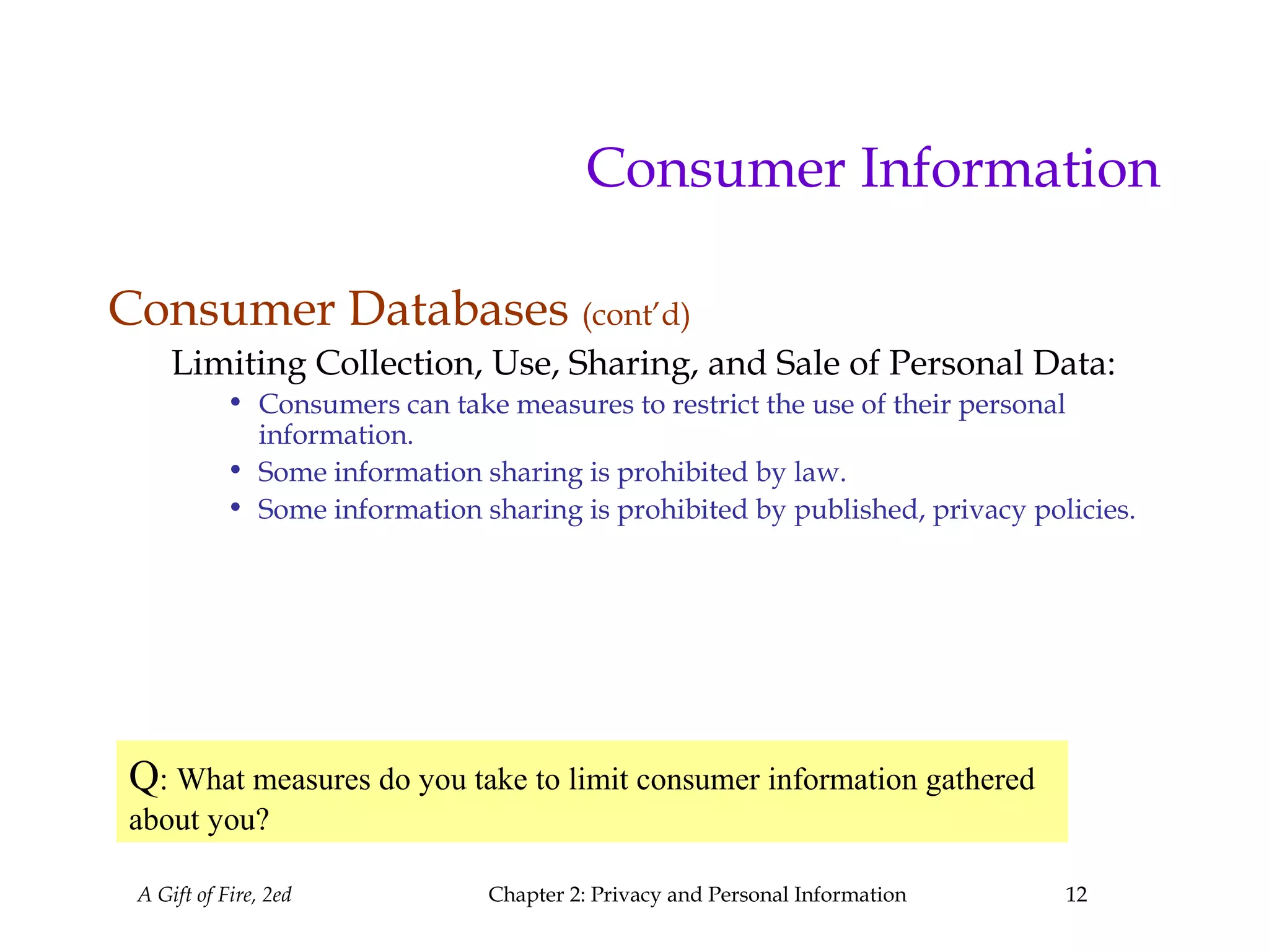 Privacy and personal information | PPT