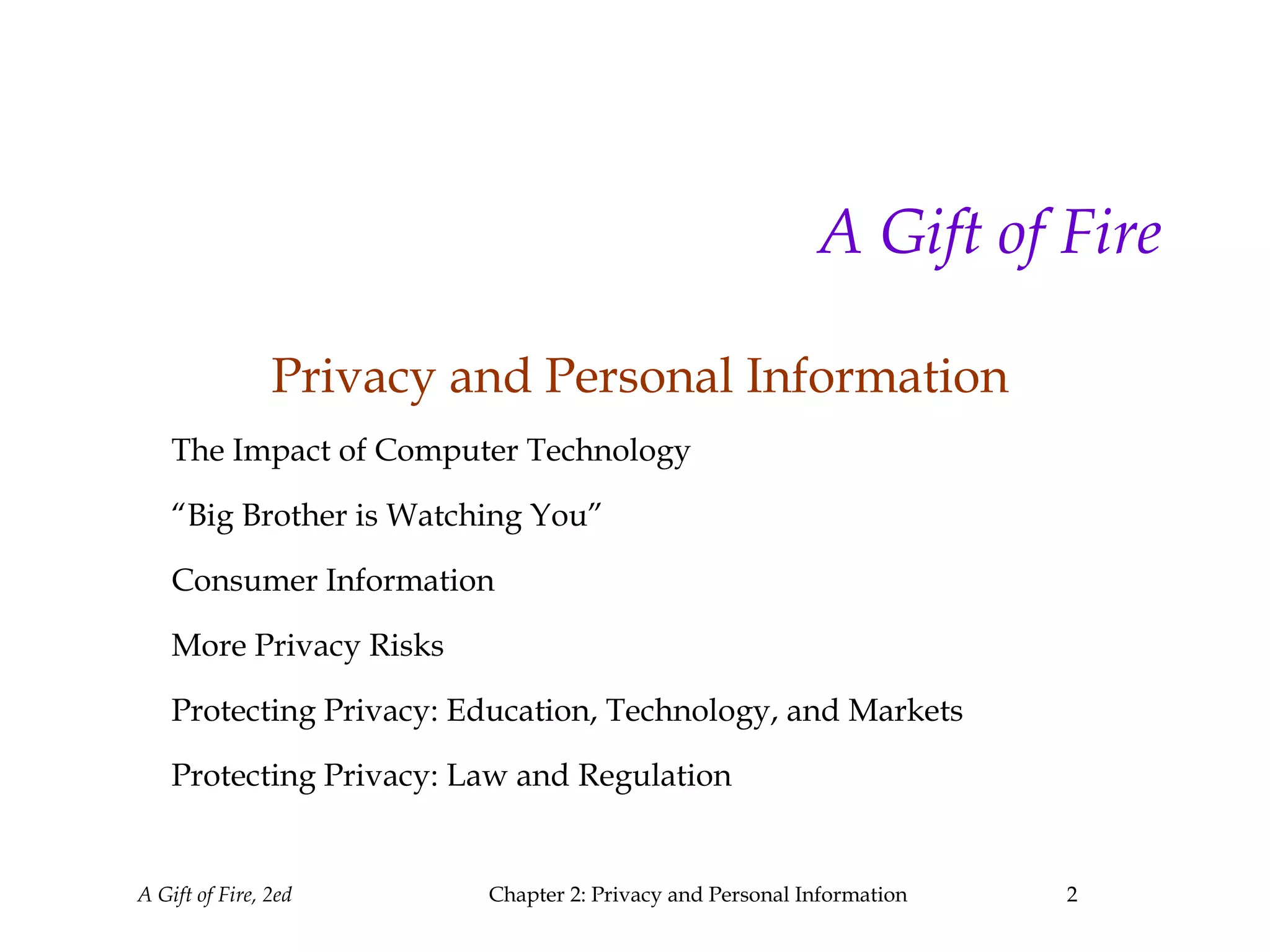 Privacy and personal information | PPT