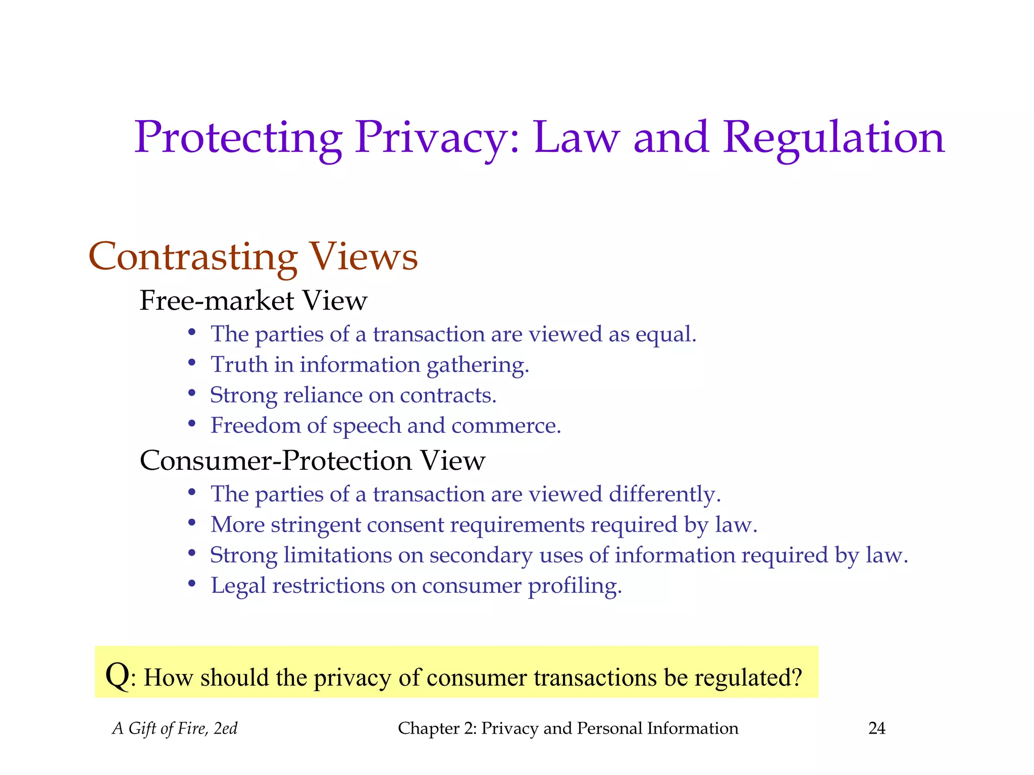 Privacy and personal information | PPT
