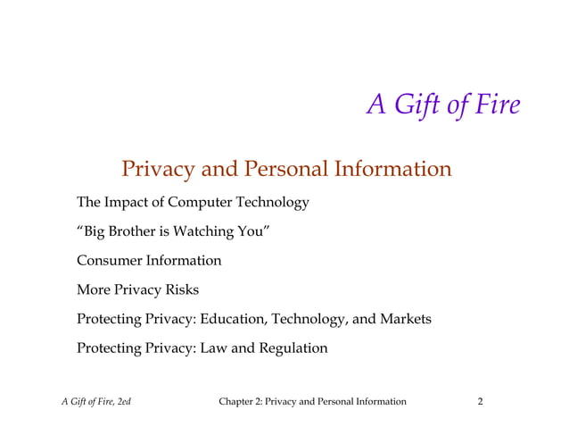 Privacy and personal information | PPT