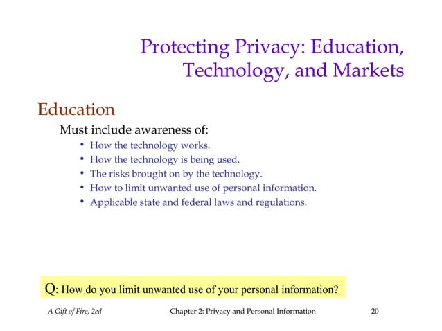 Privacy and personal information | PPT