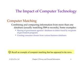 Privacy and personal information | PPT