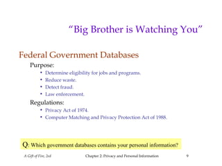 Privacy and personal information | PPT
