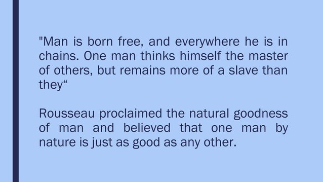 Jean Jacques Rousseau’s | PPT