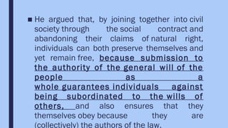 Jean Jacques Rousseau’s | PPT