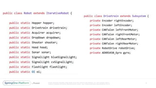 Using Java to build robots with high schoolers | PPT