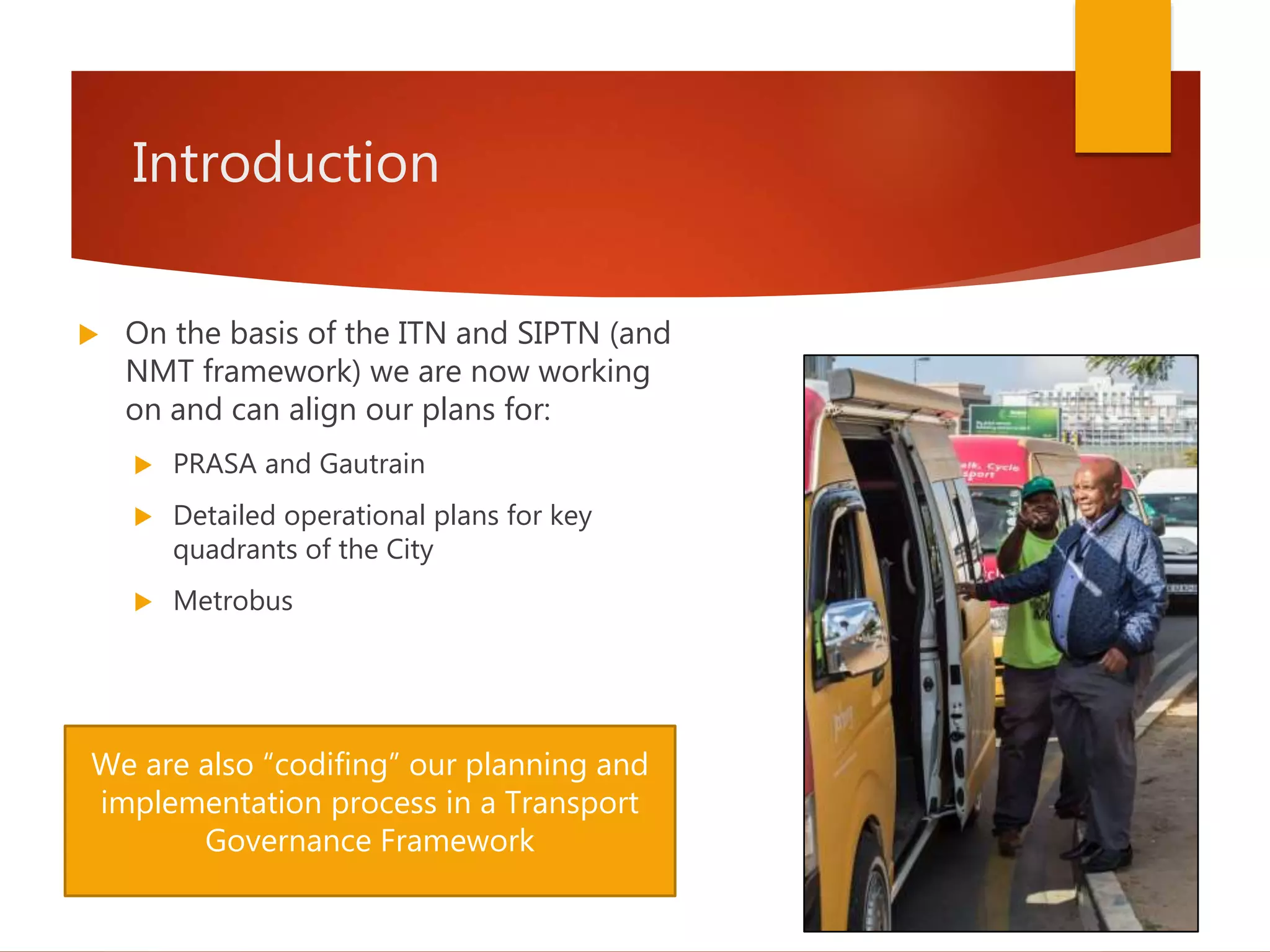 Moving from Bus Rapid Transit to Integrated Public Transport | PPT