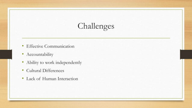 Managing Virtual Teams Pptx Remote Working Careers