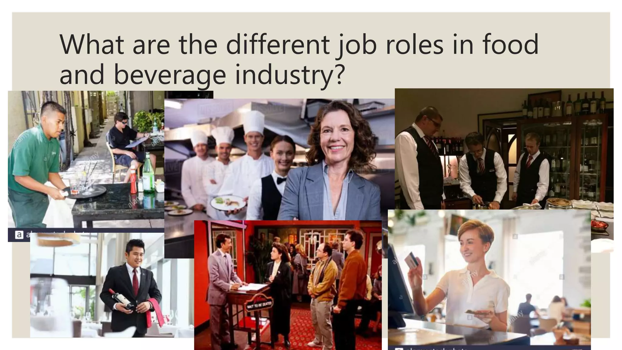 TLE JOB ROLES FOOD AND BEVERAGE SERVICE | PPTX