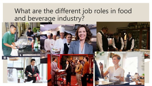 TLE JOB ROLES FOOD AND BEVERAGE SERVICE | PPTX | Bars & Restaurants ...