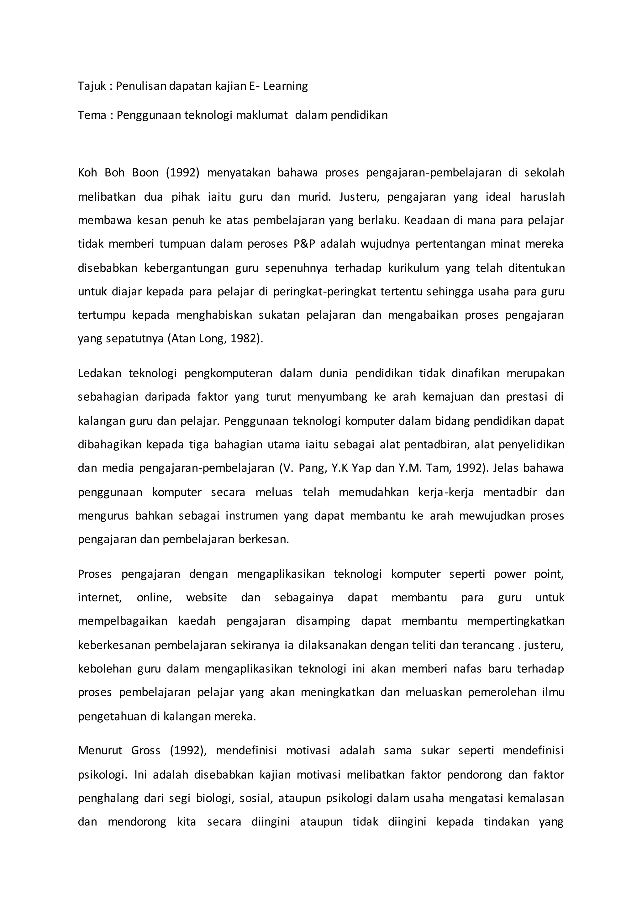 PENULISAN DAPATAN KAJIAN | PDF