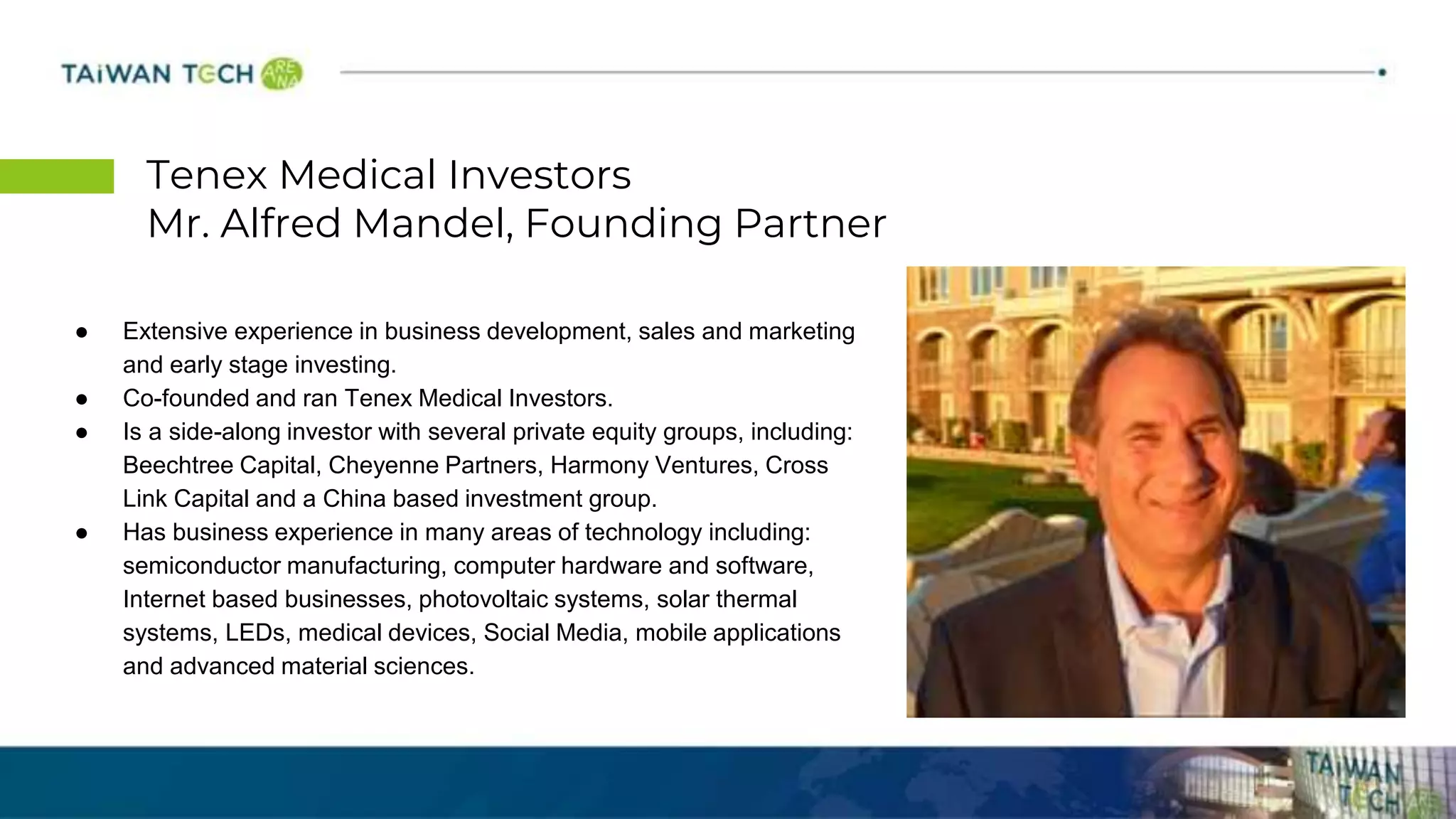 Taiwan tech arena special event: meet silicon valley mentors | PPTX