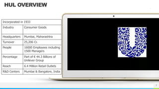 Hindustan Unilever Limited (HUL) - Company Analysis | PPTX