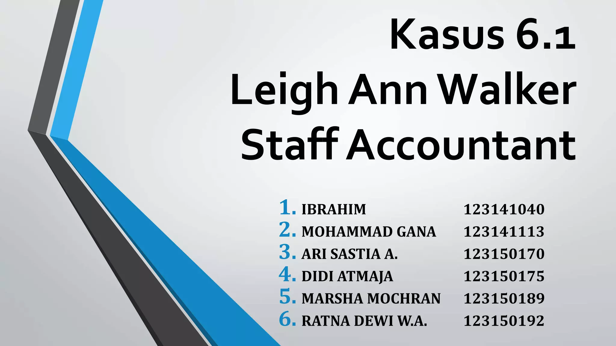 5 kasus 6 leigh ann walker | PPTX