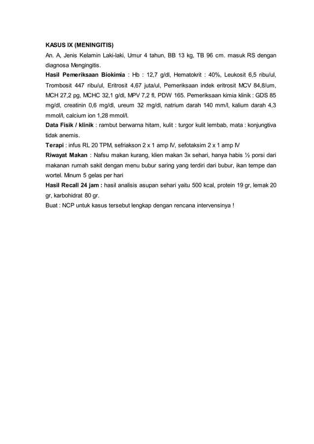 Kasus Meningitis | DOC