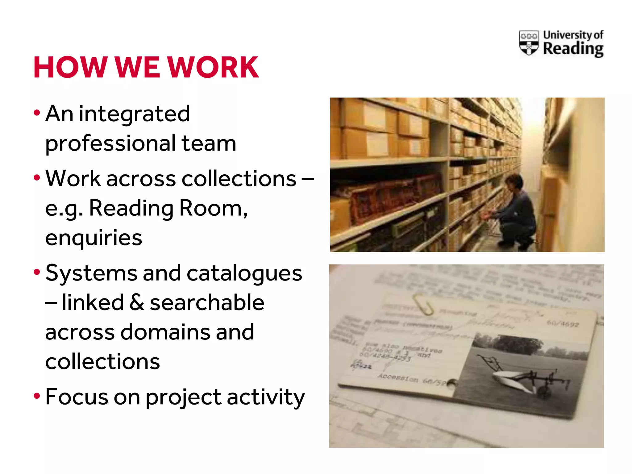 Kate Arnold-Forster and Elizabeth McCarthy: Integrating Collections ...