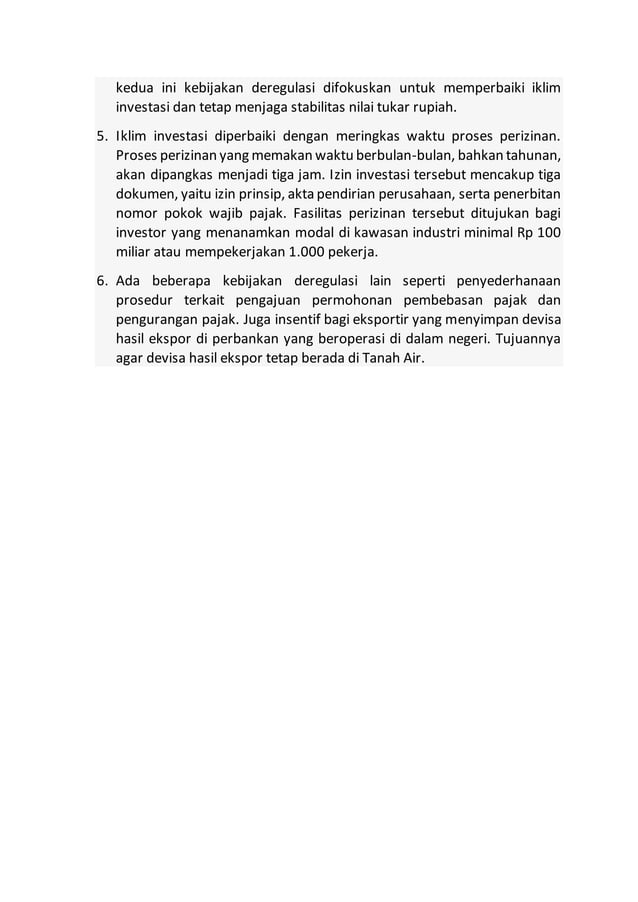 5 kebijakan pemerintahan jokowi jk | PDF