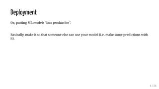 From Prototyping to Deployment at Scale with R and sparklyr with Kevin Kuo | PDF