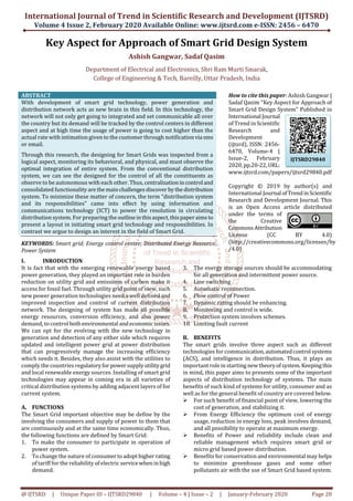 Key Aspect for Approach of Smart Grid Design System | PDF