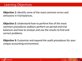 5 Key Audit Procedures for Rock-Solid Trial Balances | PDF