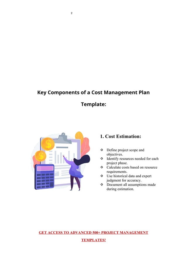 5 Key Components of a Cost Management Plan Template.docx | Business ...