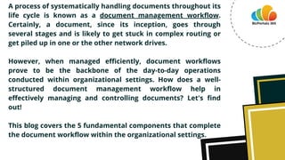 5 Key Components of a Document Management Workflow | PDF