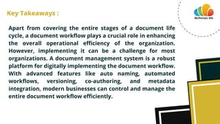 5 Key Components of a Document Management Workflow | PDF