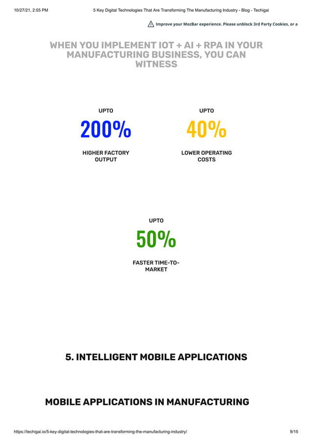 5 key digital technologies that are transforming the manufacturing ...