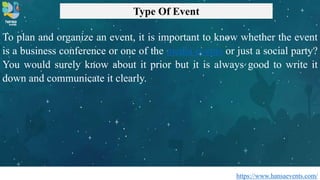 5 key elements of any event | PPTX | Business | Business and Finance