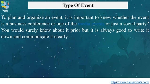 5 key elements of any event | PPTX | Business | Business and Finance