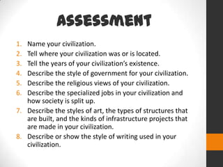 5 key elements of civilization | PPTX