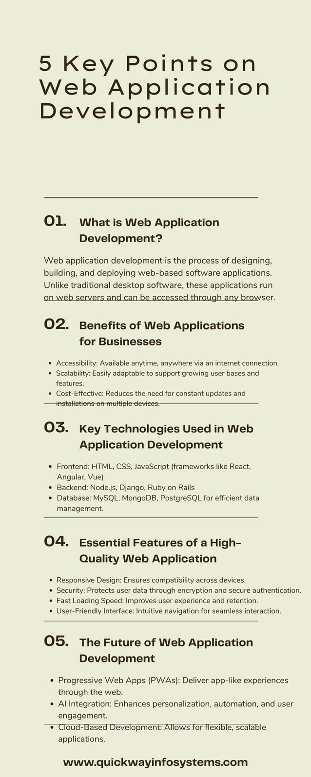 5 Key Points on Web Application Development | PDF