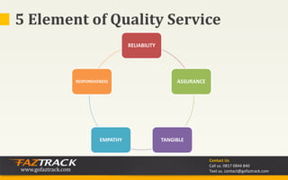 Service Excellence - 5 element of quality service | PDF
