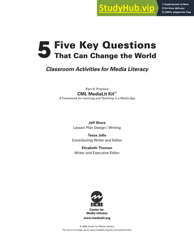 5 Key Questions That Can Change the World.pdf | Education