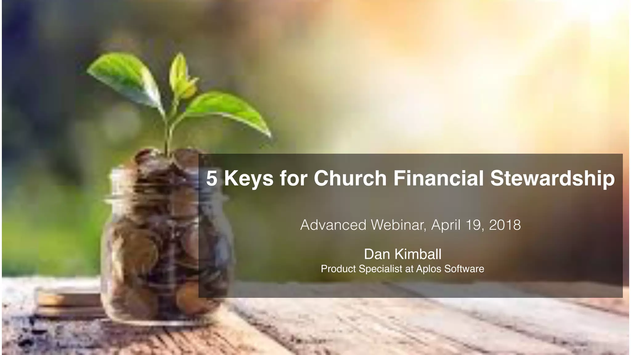 5 Keys For Church Financial Stewardship | PDF
