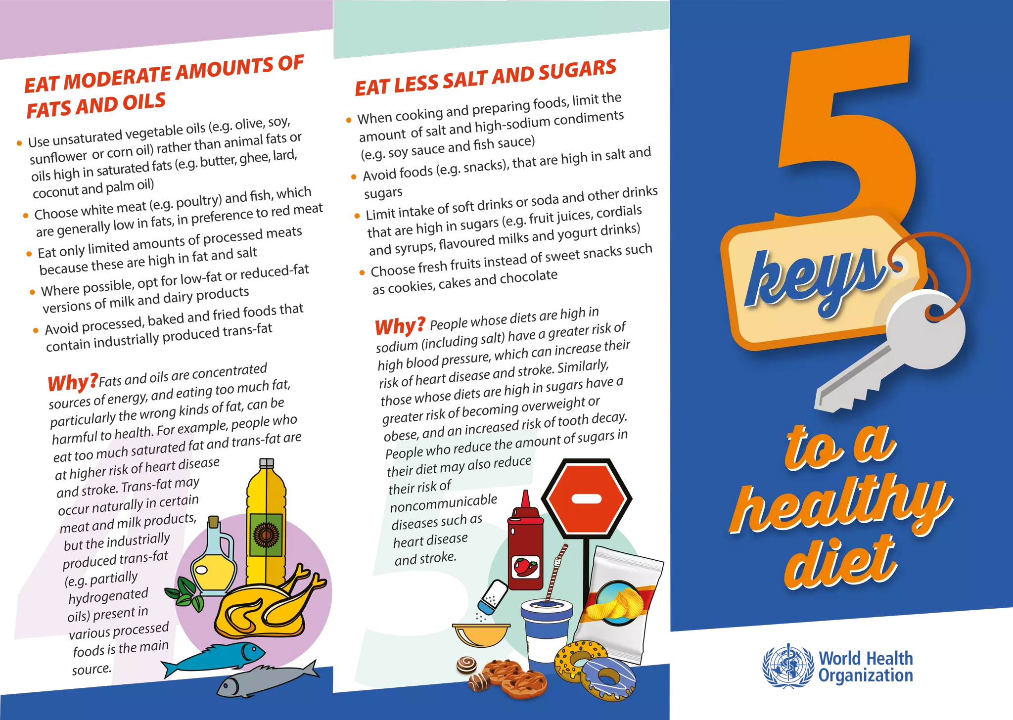 5 Key Healthy Diet Broucher | PPT