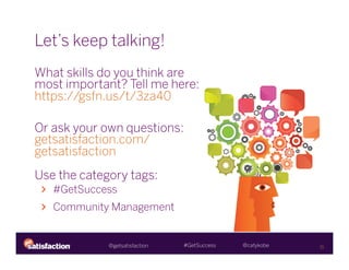 5 Key Skills For Successful Community Management | PDF
