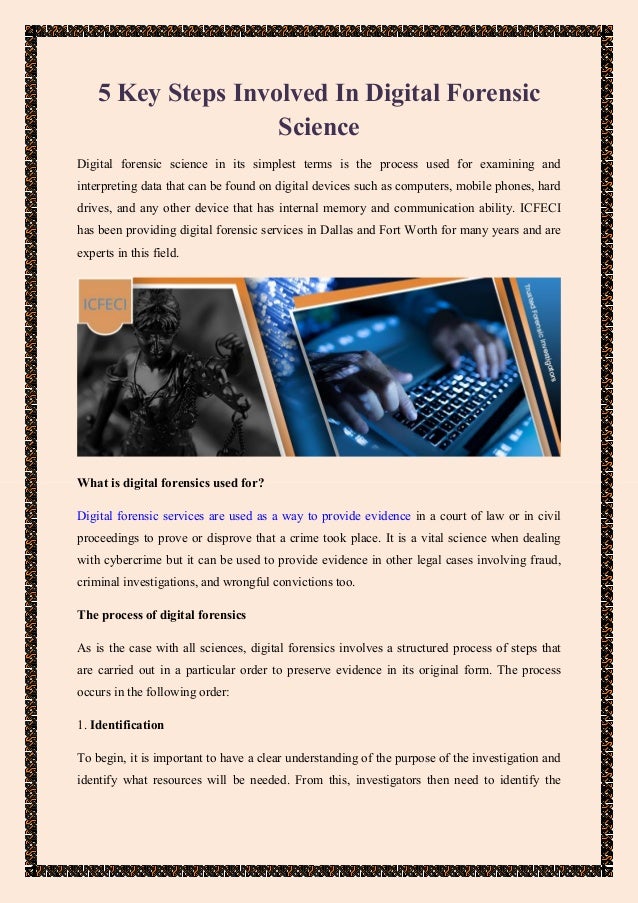 5 Key Steps Involved In Digital Forensic Science | PDF